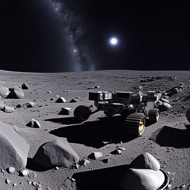 space rover-car on Pluto - AI Generated Artwork - NightCafe Creator