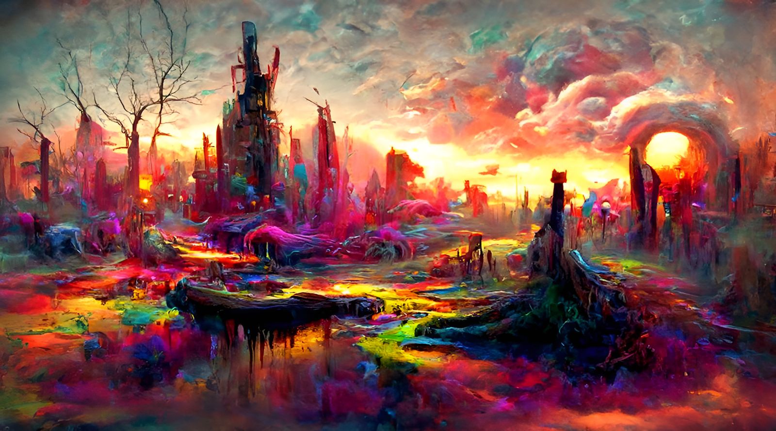 The Colourful World - AI Generated Artwork - NightCafe Creator