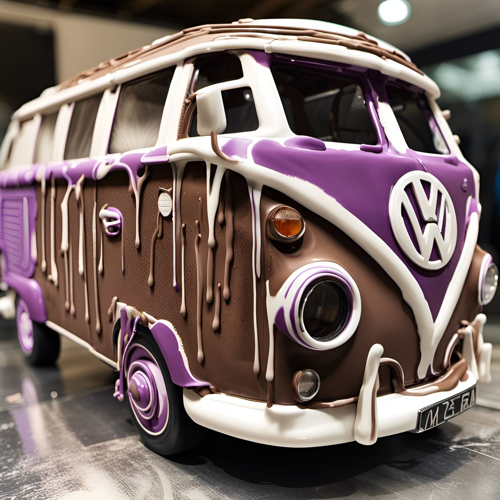 Chocolate Melt Camper Van #3, Masterplayer - AI Generated Artwork ...