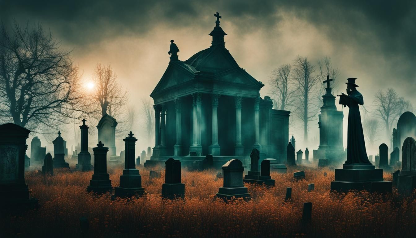 Cemetery - AI Generated Artwork - NightCafe Creator