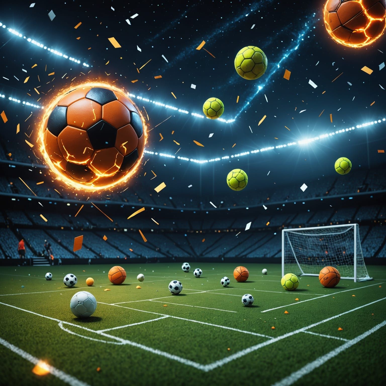 The love of soccer - Epic Soccer Stadium Unfolds into the Ni...