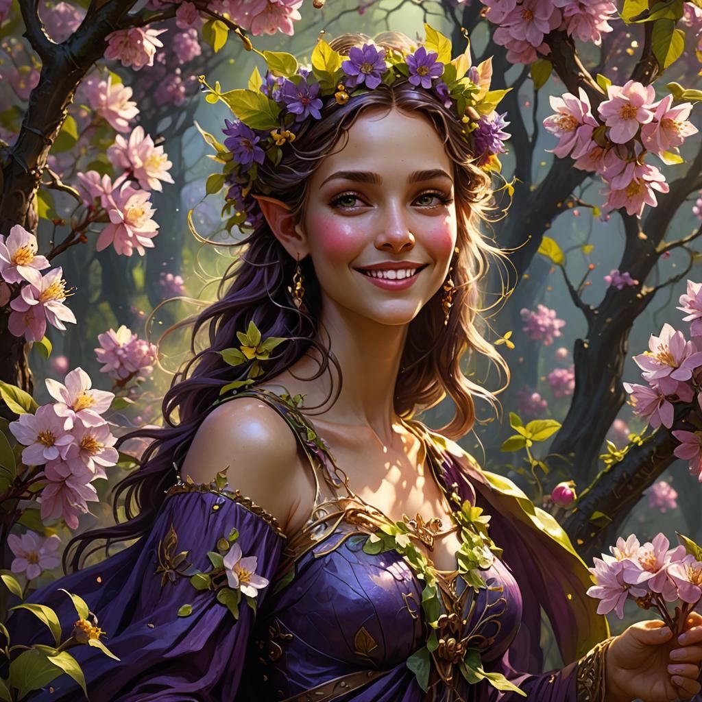 Spring fairy Goddess - AI Generated Artwork - NightCafe Creator