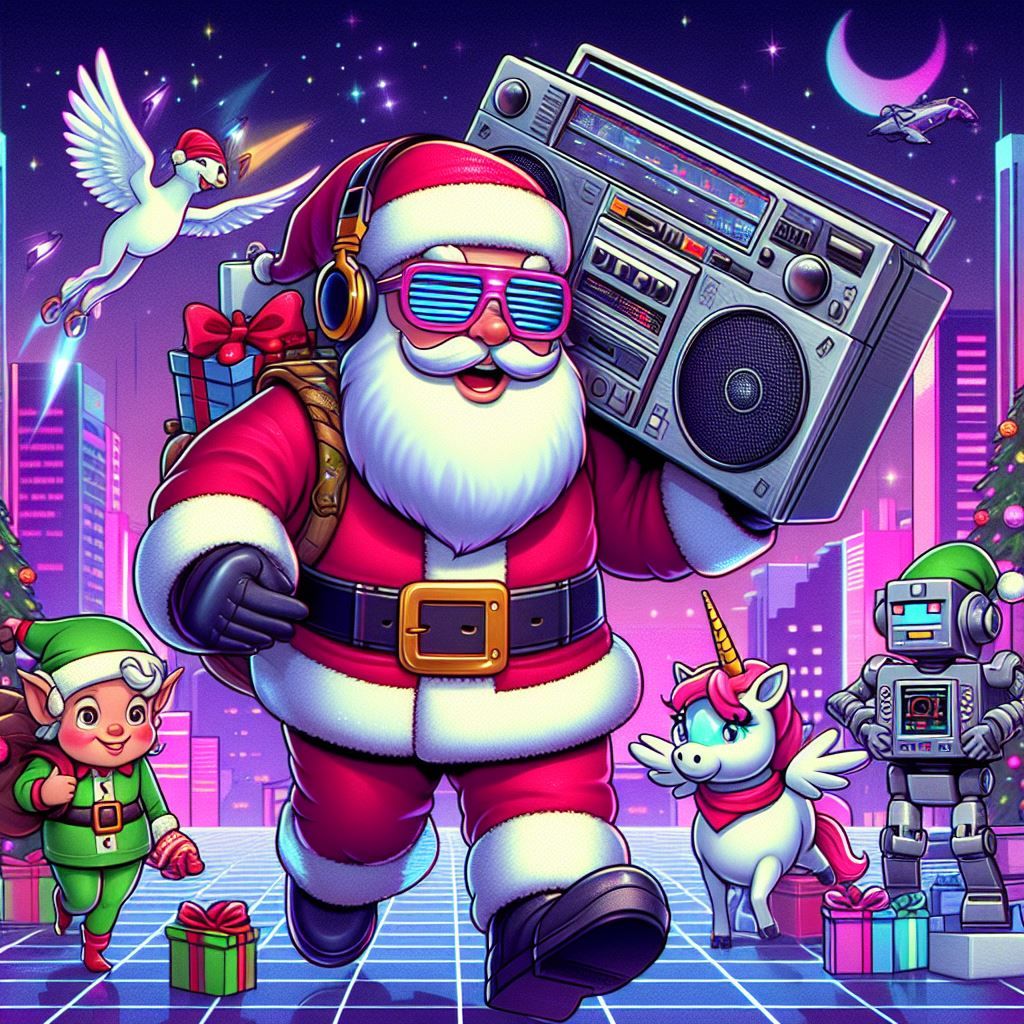80s Santa Claus - AI Generated Artwork - NightCafe Creator