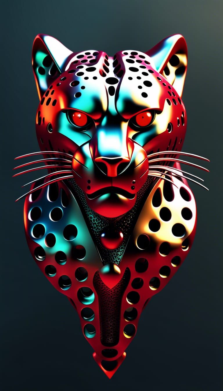 ...metalic cheetah - AI Generated Artwork - NightCafe Creator