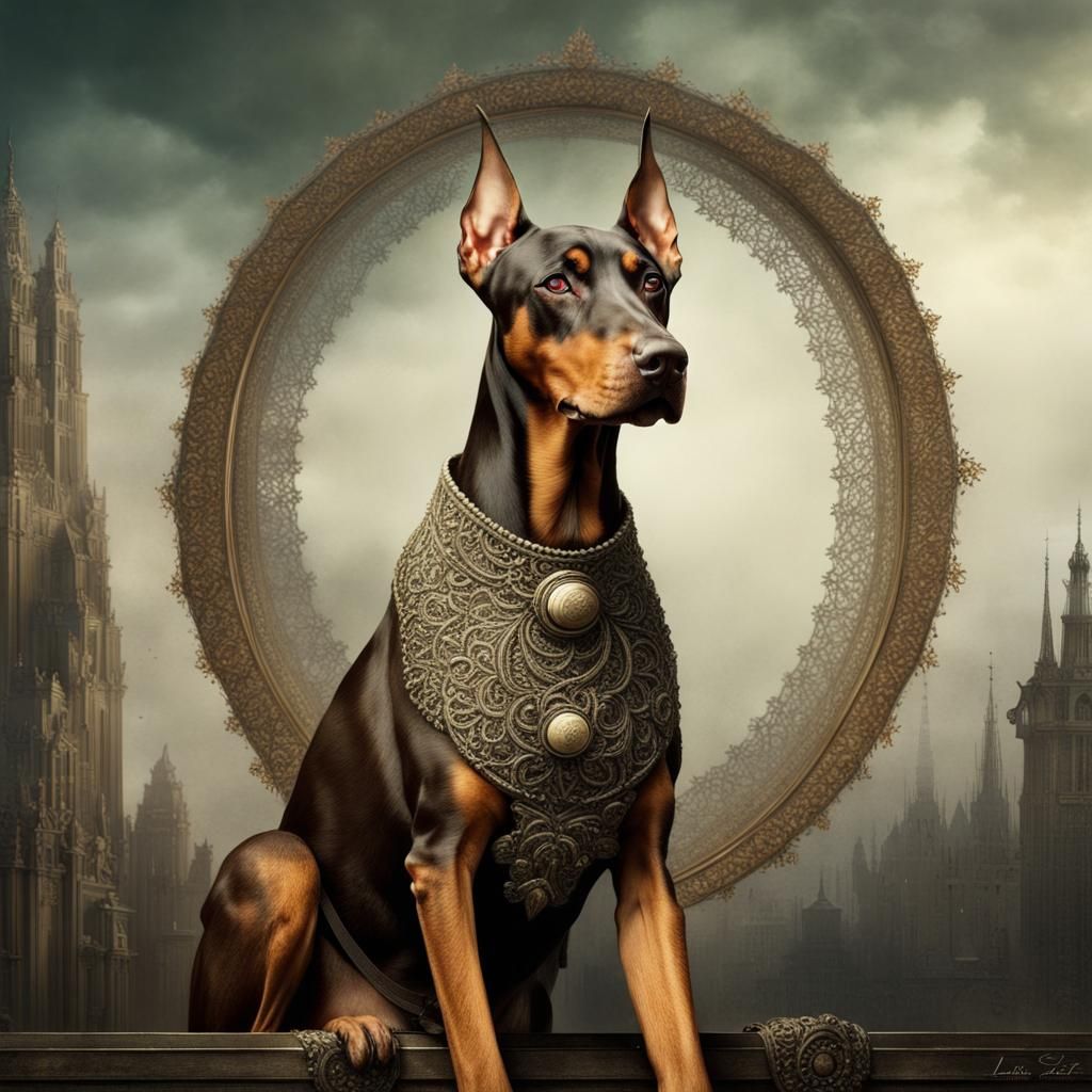 Doberman - AI Generated Artwork - NightCafe Creator