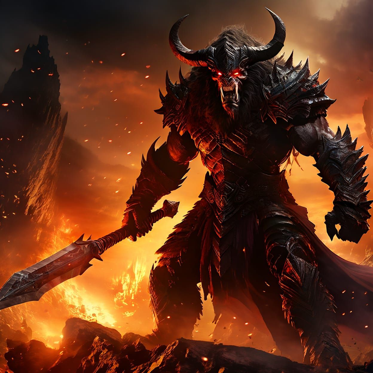 A captivating image of a fierce, ancient demon (Upload) - AI Generated ...