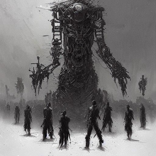 Disconnected robots - AI Generated Artwork - NightCafe Creator