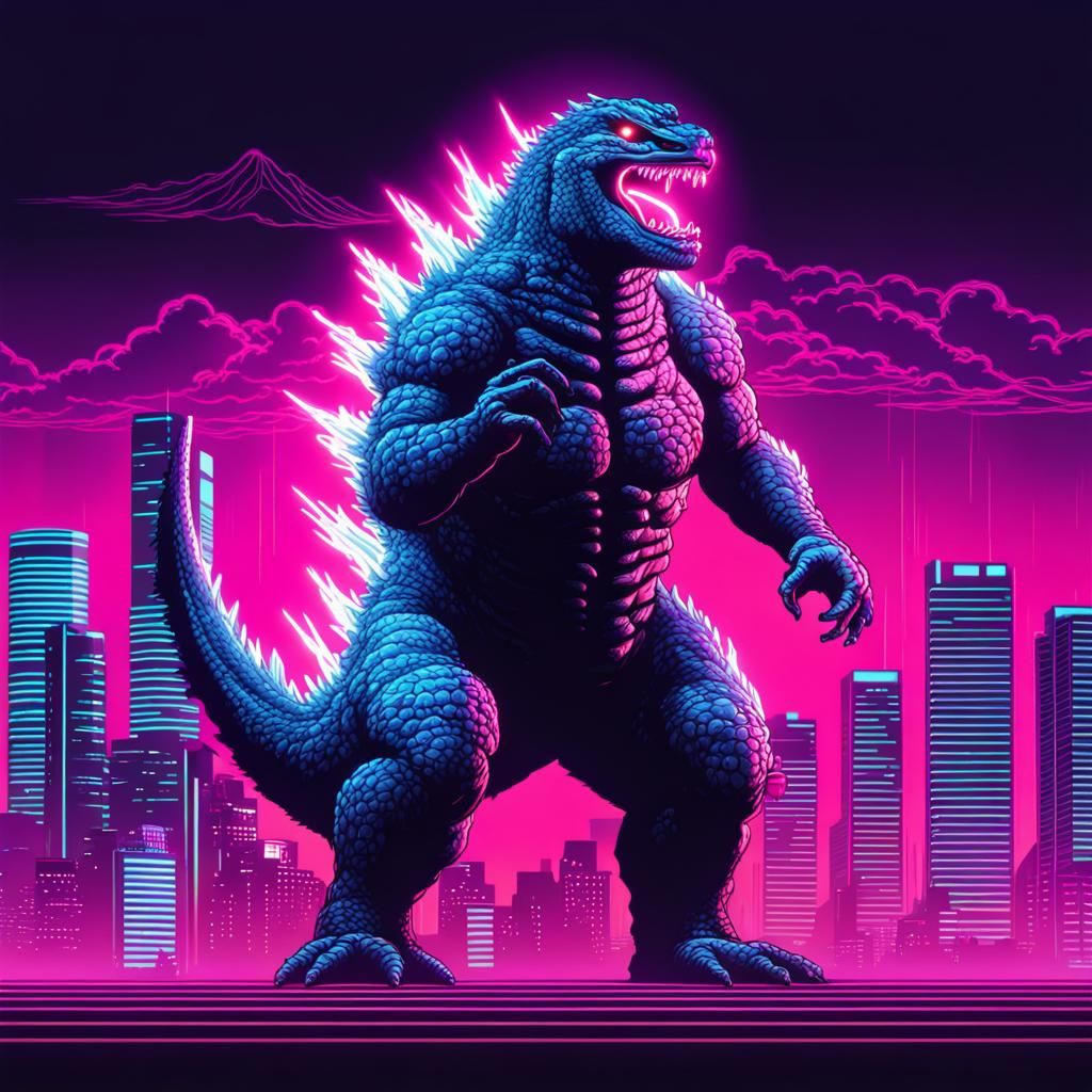Godzilla - AI Generated Artwork - NightCafe Creator
