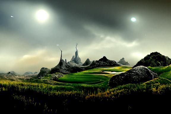 landscape of an unknown world : r/nightcafe