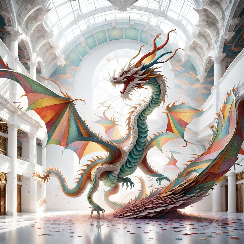 Dragon utopia - AI Generated Artwork - NightCafe Creator