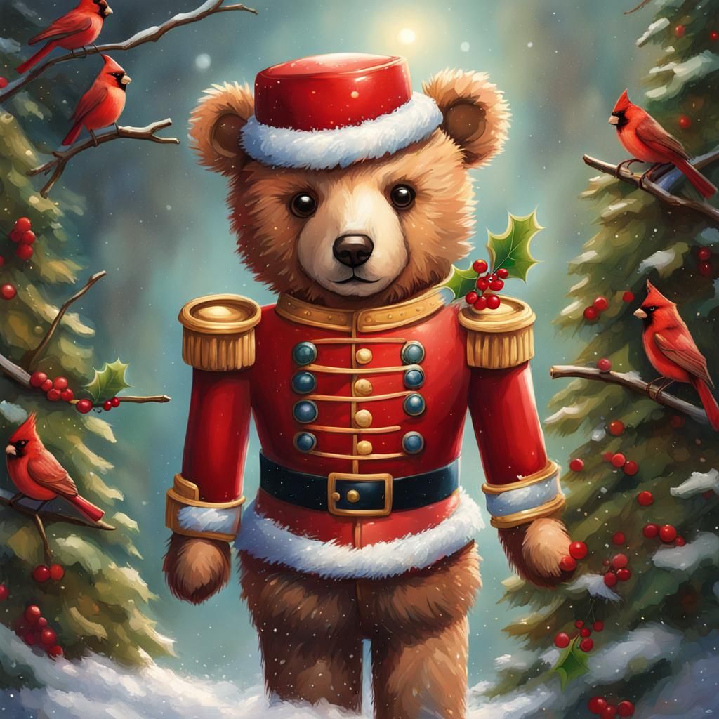 Nutcracker Teddy Bear - AI Generated Artwork - NightCafe Creator