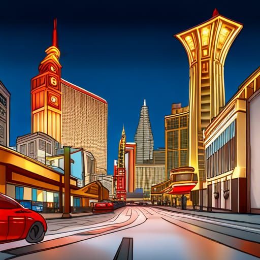 Night city - AI Generated Artwork - NightCafe Creator