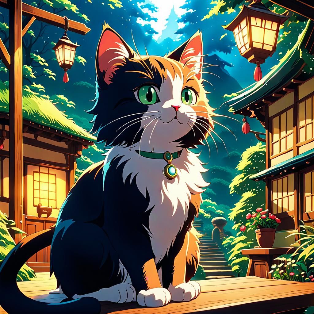 A calico cat named Jiro - AI Generated Artwork - NightCafe Creator