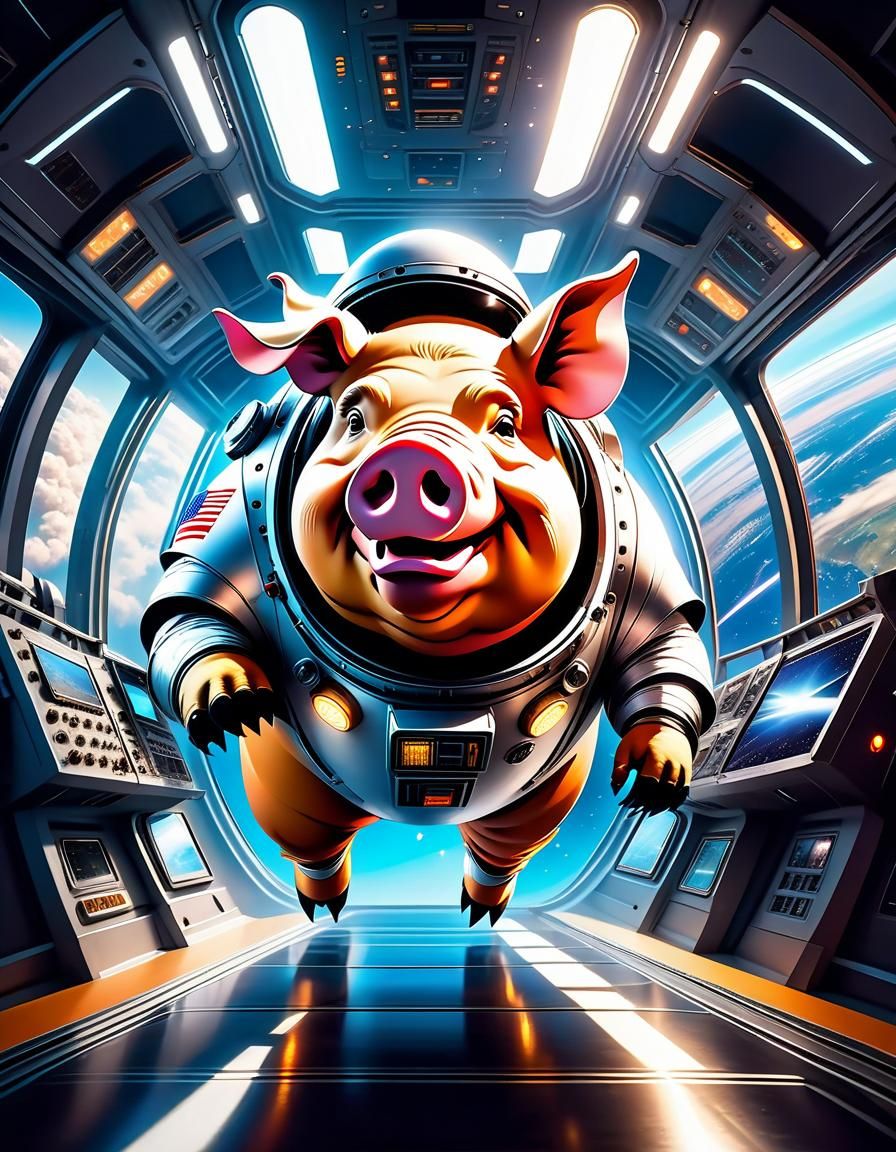 When pigs fly... - AI Generated Artwork - NightCafe Creator