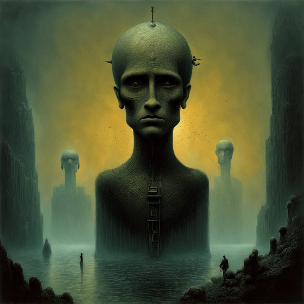 PEZ by Zdzislaw Beksinski - Disturbing Surrealist Painting i...