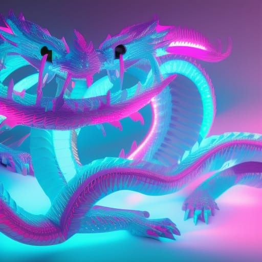 futuristic 8K resolution hypermodernism cool colored glowing blue and ...