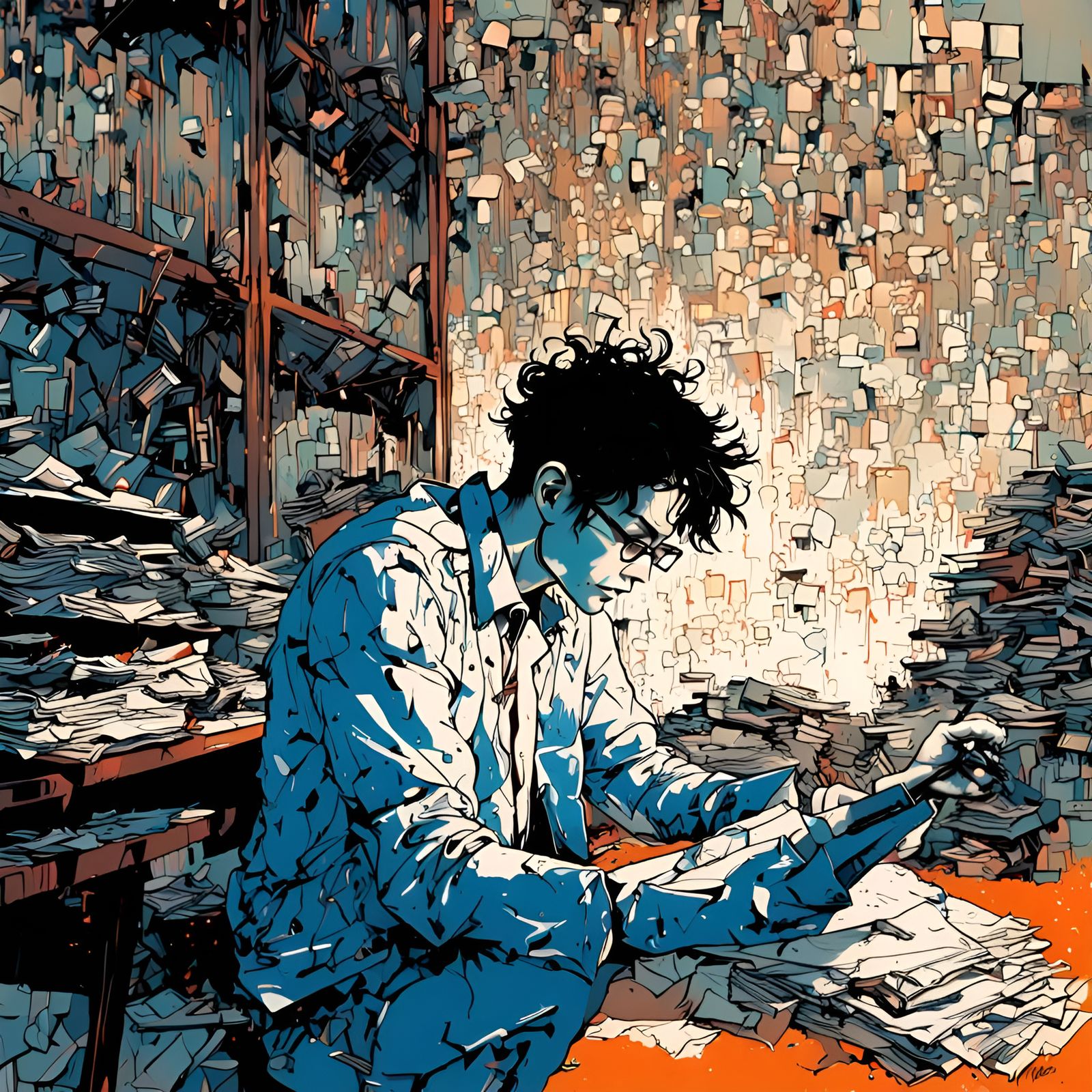 Overworked - AI Generated Artwork - NightCafe Creator