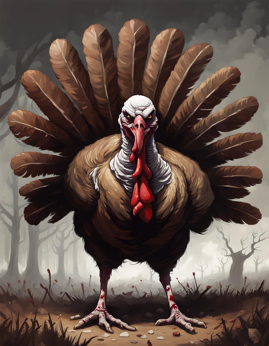 Thanksgiving: Turkey’s Revenge - AI Generated Artwork - NightCafe Creator