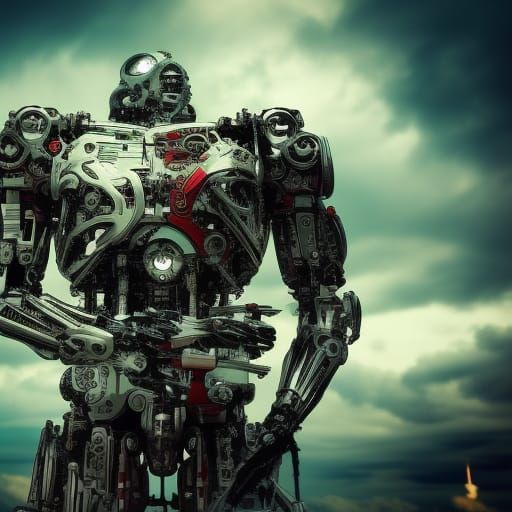 cyborg destroy the world - AI Generated Artwork - NightCafe Creator