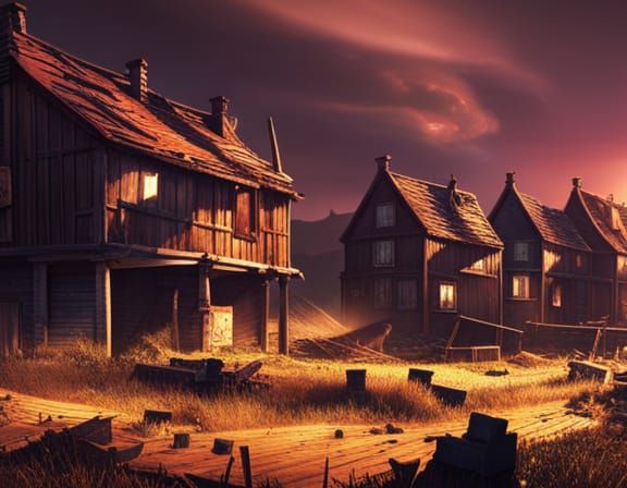 Village - AI Generated Artwork - NightCafe Creator