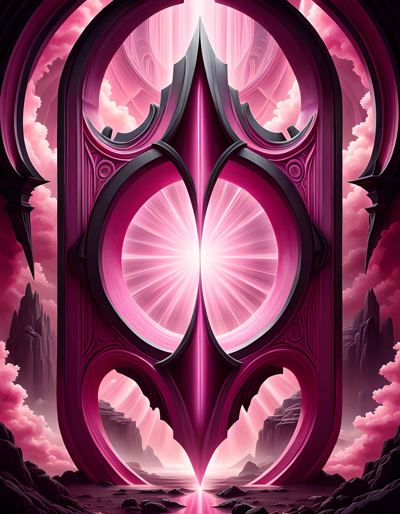 Pink Portal (#14) - AI Generated Artwork - NightCafe Creator