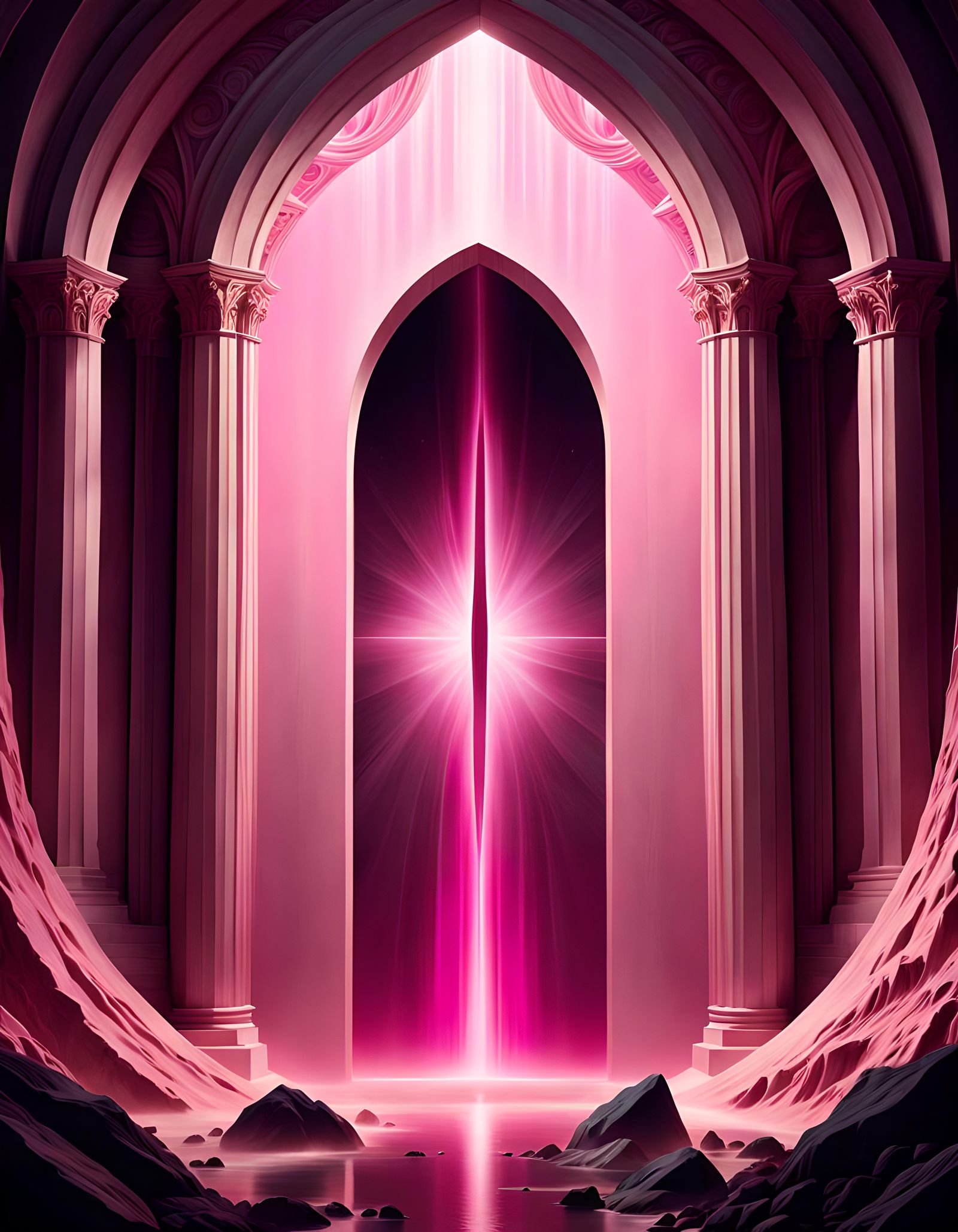Pink Portal (#16) - AI Generated Artwork - NightCafe Creator