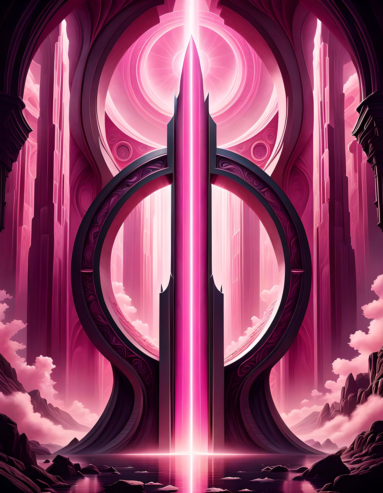 Pink Portal (#12) - AI Generated Artwork - NightCafe Creator