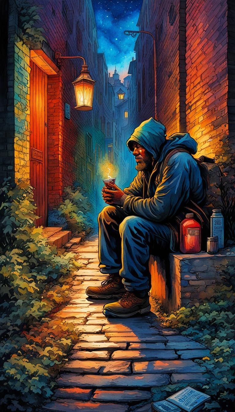 Homeless - AI Generated Artwork - NightCafe Creator