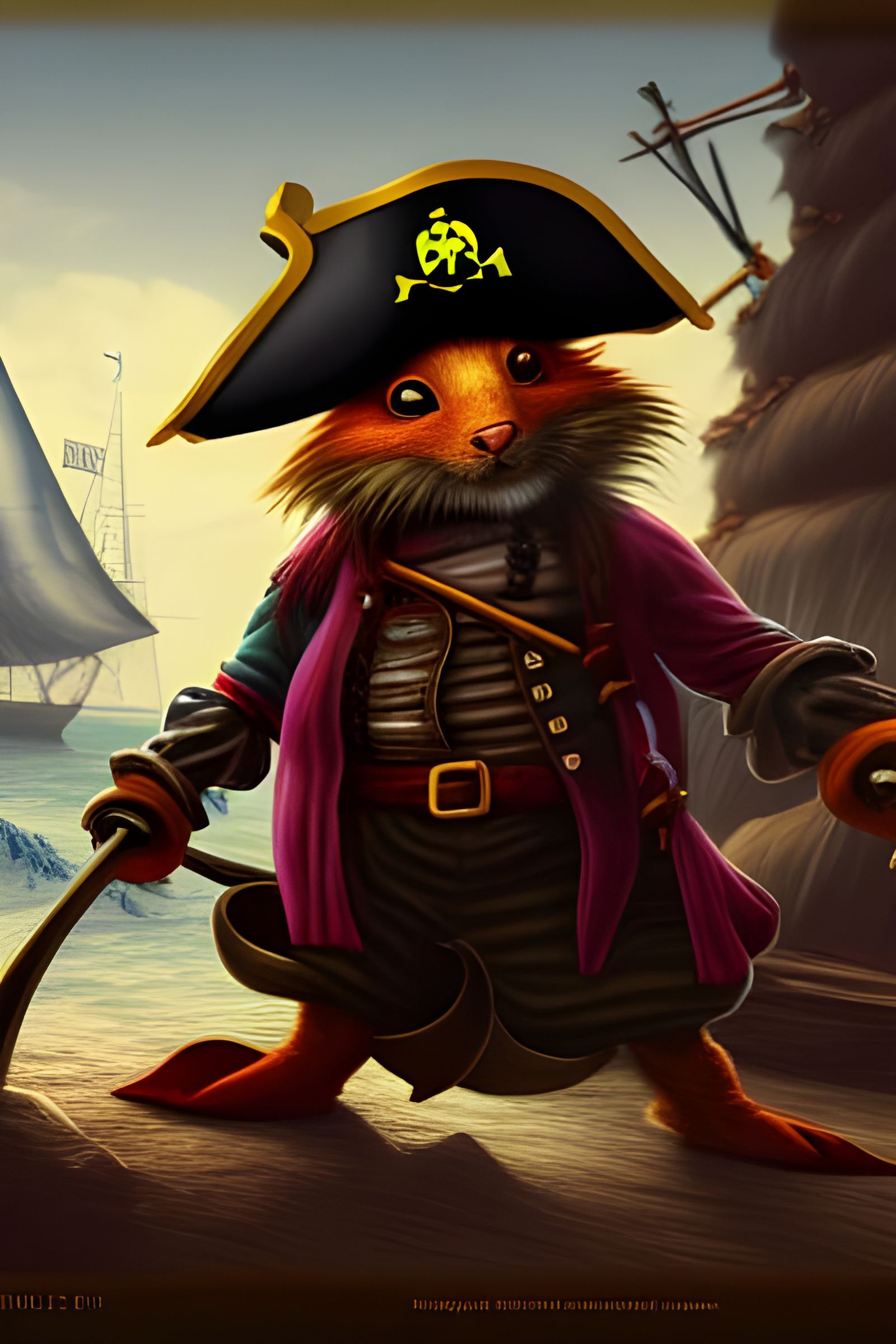 Pirate Mouse - AI Generated Artwork - NightCafe Creator
