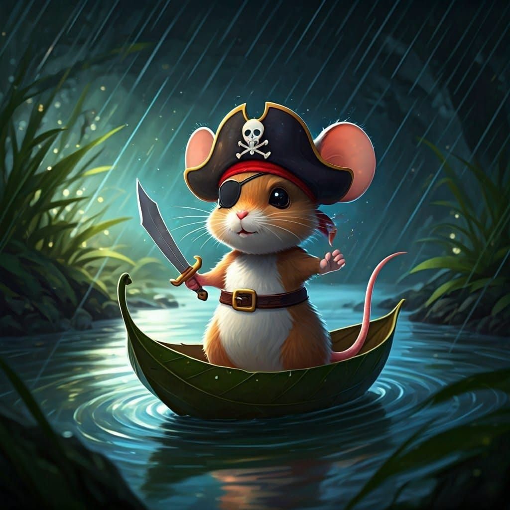 "Arrr, ye scurvy landlubbers!" - Chibi Pirate Mouse Defiant ...