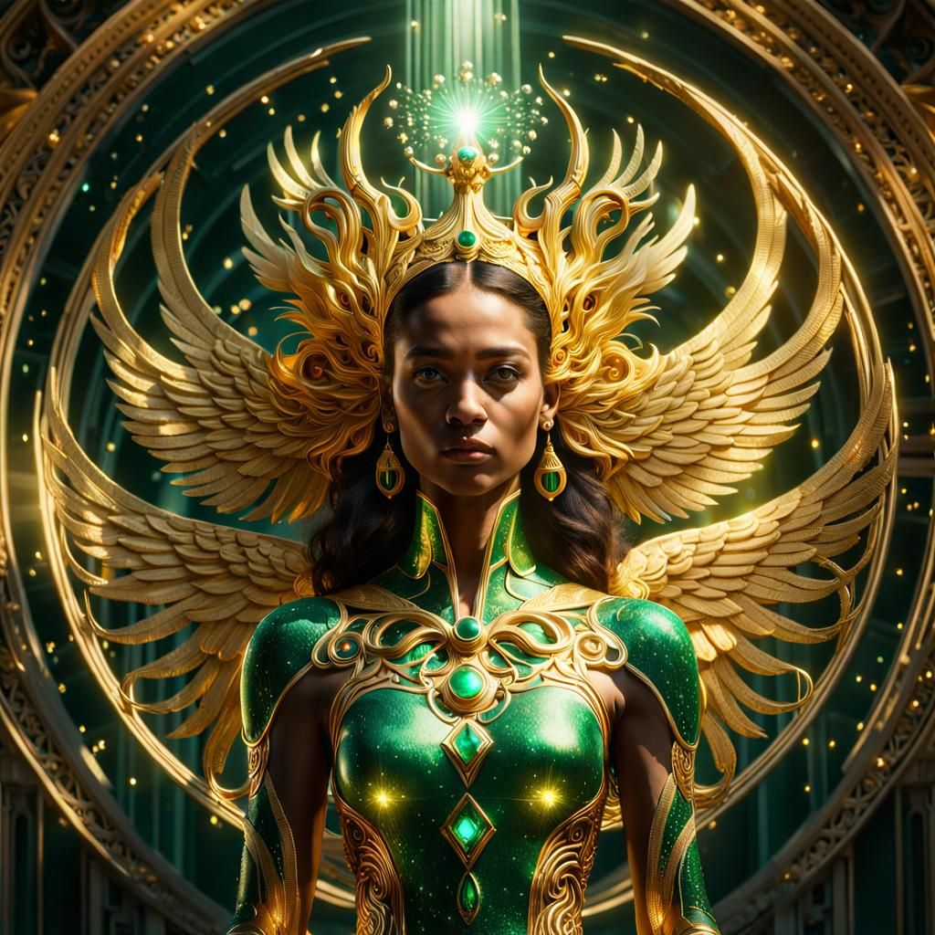 Jade Empress Illumined - AI Generated Artwork - NightCafe Creator