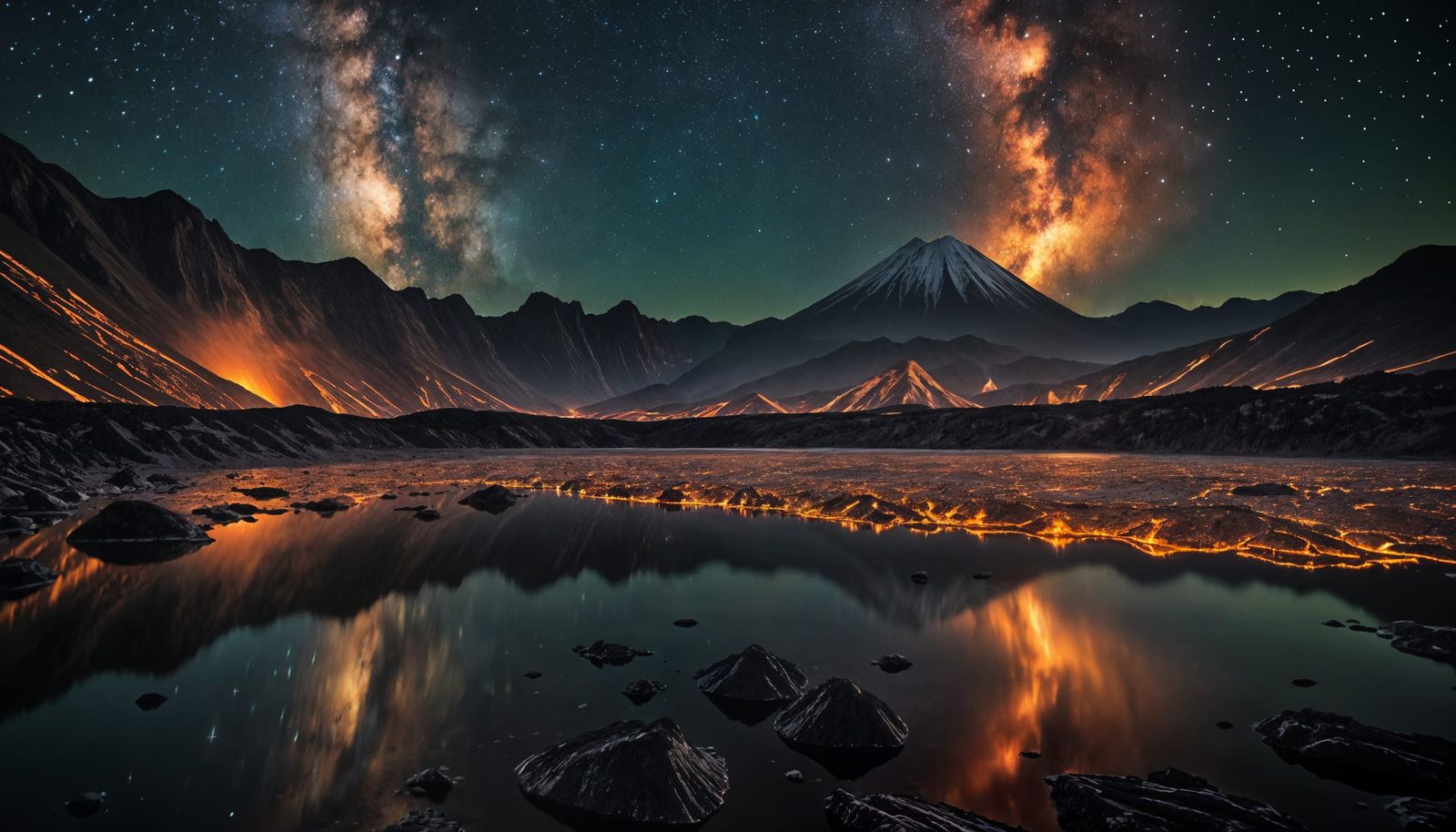 HAIKU: Nature's breath ignites, Ash dances with cosmic light, Dreams in ...