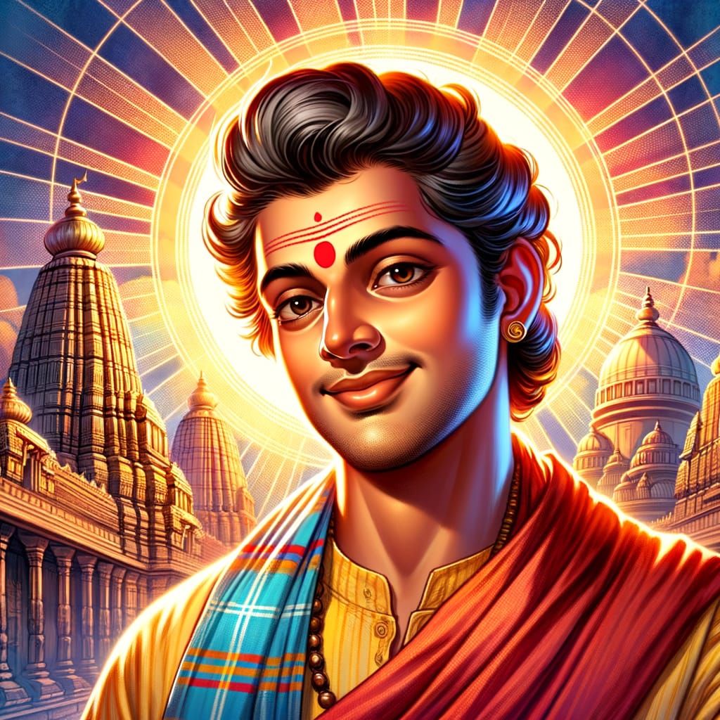 Tenali Raman in Ancient Vijayanagaram Empire - AI Art