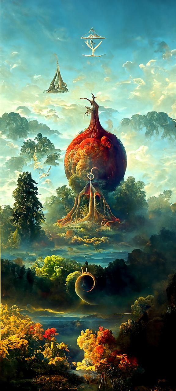 A beautifully strange painting of Meaningful Symbolism by Benoit B ...