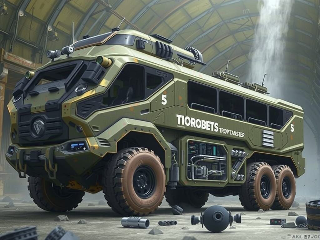 six wheeled vehicle from book 5 of Tail of a Soldier series
