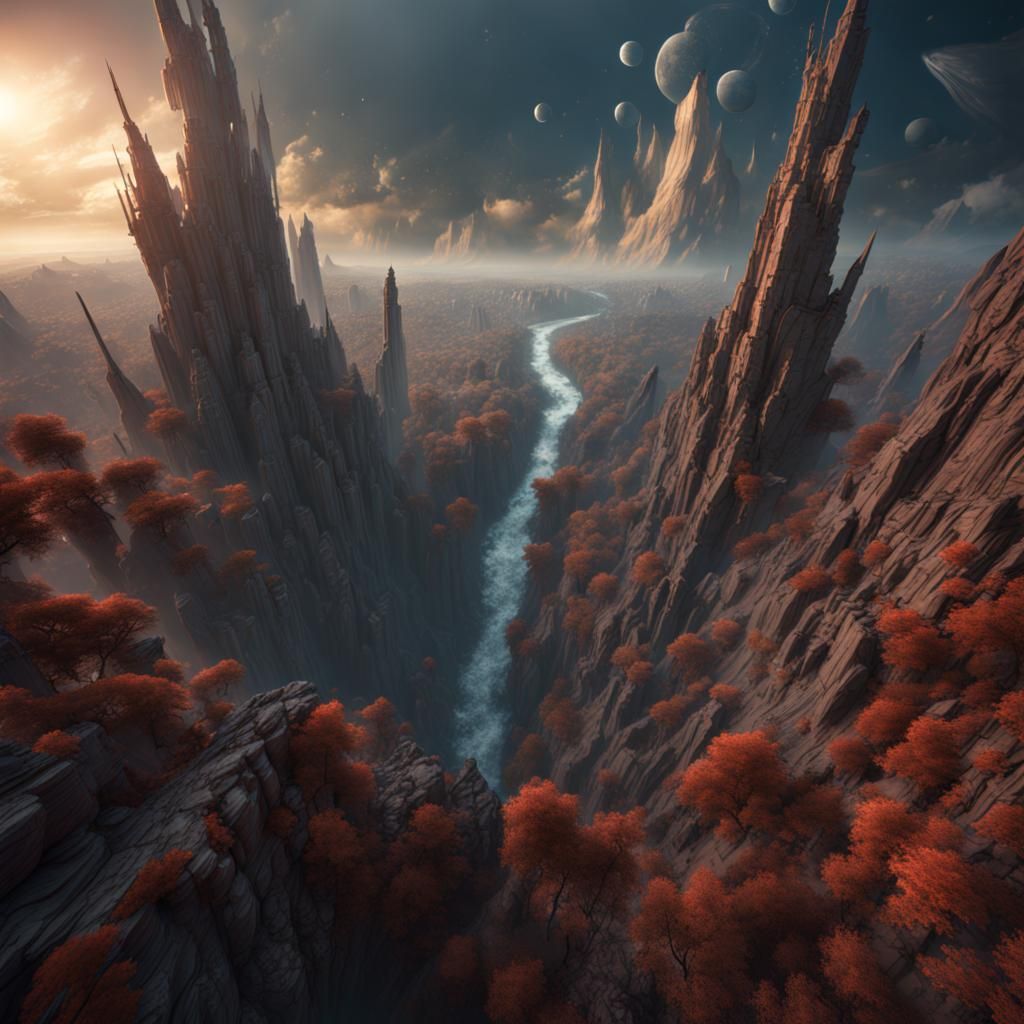 an Angle fall from the sky toward earth - AI Generated Artwork ...