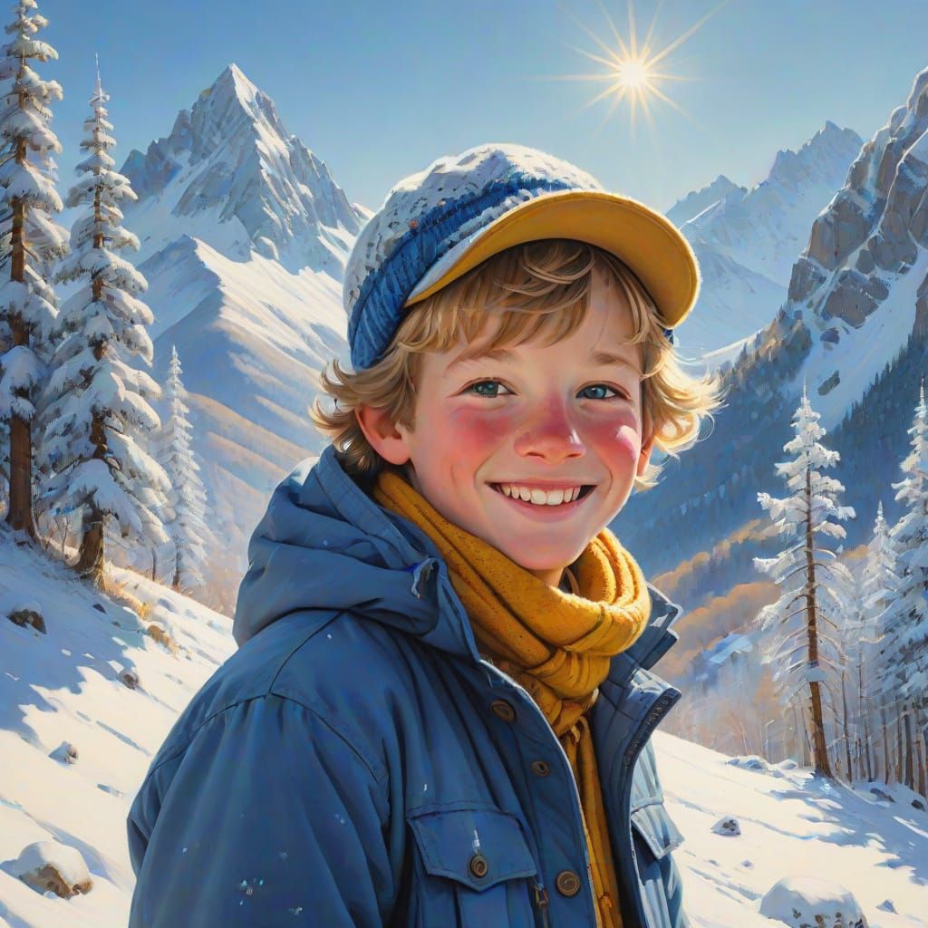 Sunny Cold Season. A portrait of an young Dutchman that conveys the ...