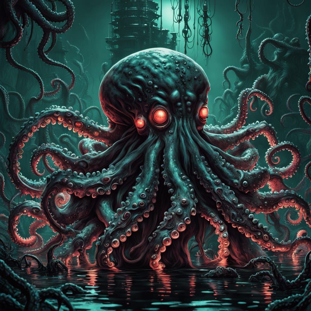 Mind control - Biomechanical Horror: Cryptid Octopus Emerge...