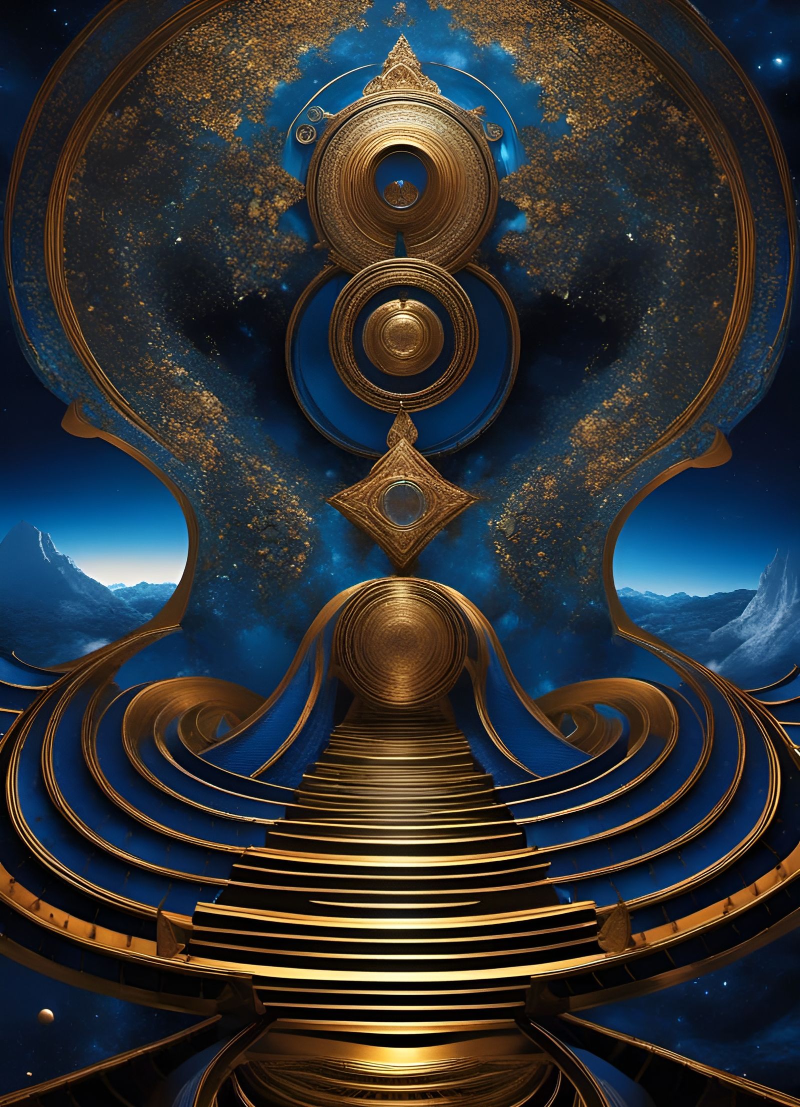 Black Noise, Broken Blue - AI Generated Artwork - NightCafe Creator