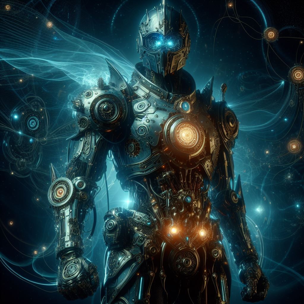 Aetherpunk Golem Knight - AI Generated Artwork - NightCafe Creator