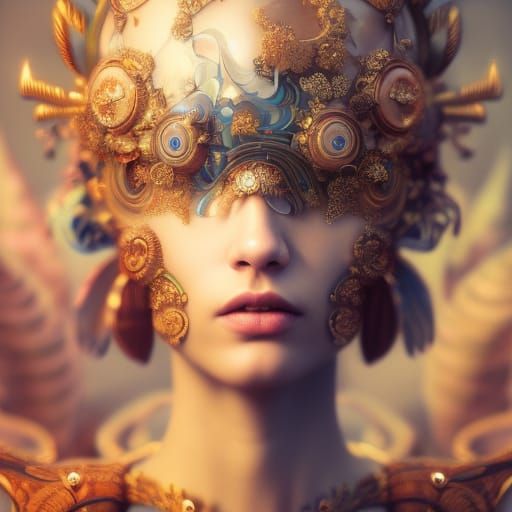 "Poetry” elaborate embellished; intricate detailed, collage ...