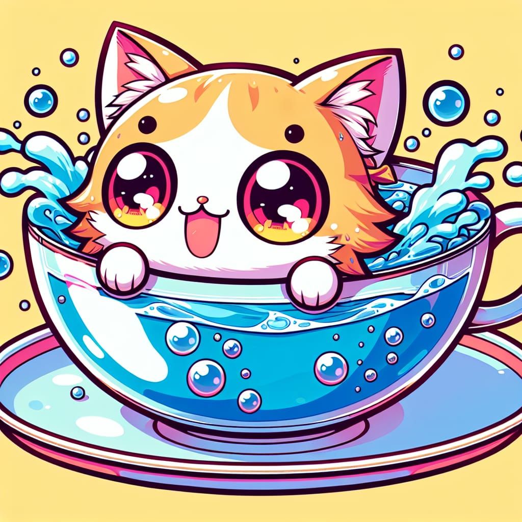 Cute Anime - AI Generated Artwork - NightCafe Creator