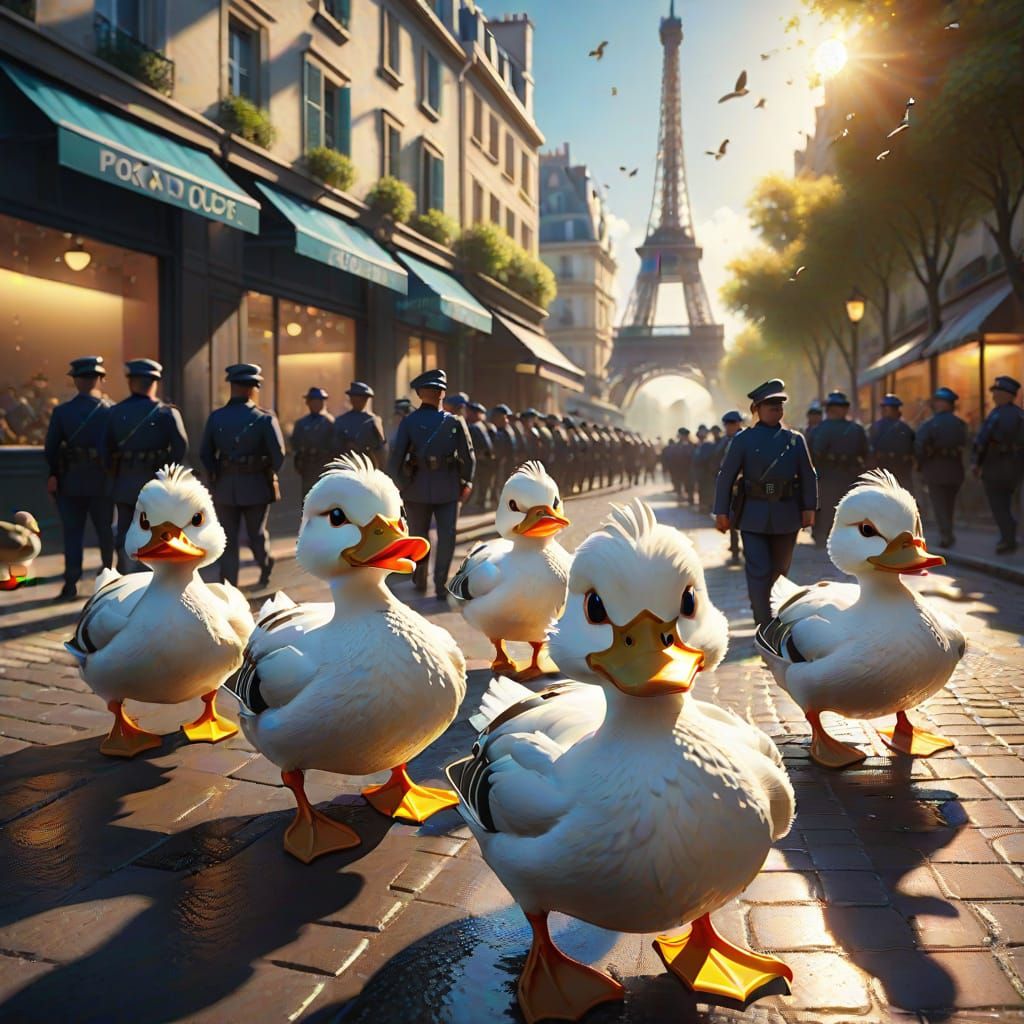 French ducks are “fed up” - Plastic Ducks March in Parisian ...
