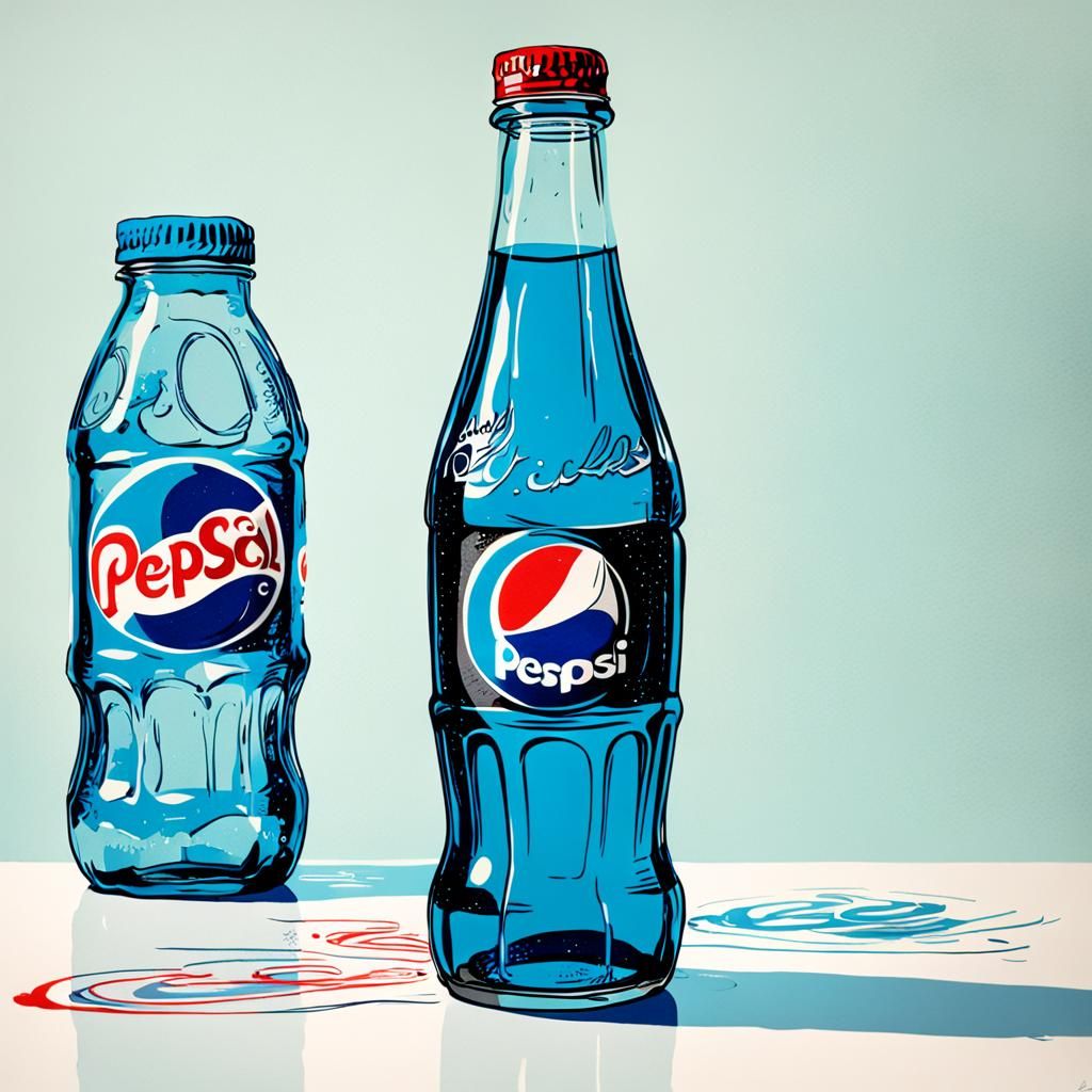 Blue Pepsi - AI Generated Artwork - NightCafe Creator