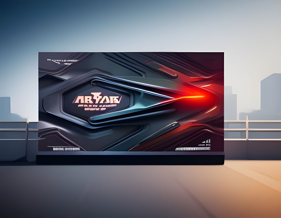 Futuristic billboard - AI Generated Artwork - NightCafe Creator
