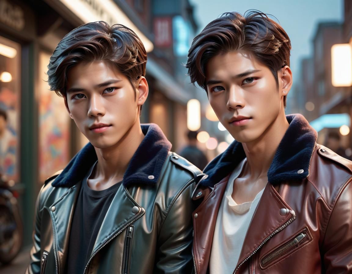Handsome Twins - AI Generated Artwork - NightCafe Creator