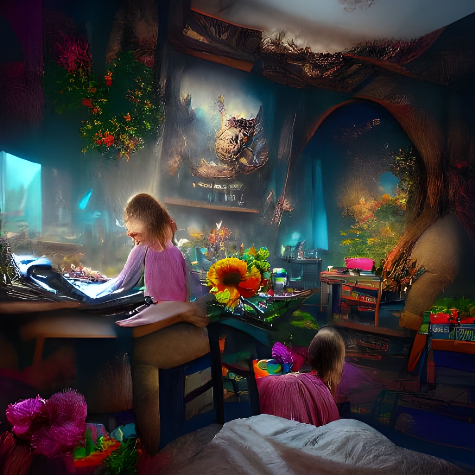 the children's author - AI Generated Artwork - NightCafe Creator