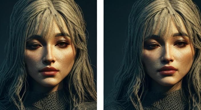 stereographic woman - AI Generated Artwork - NightCafe Creator