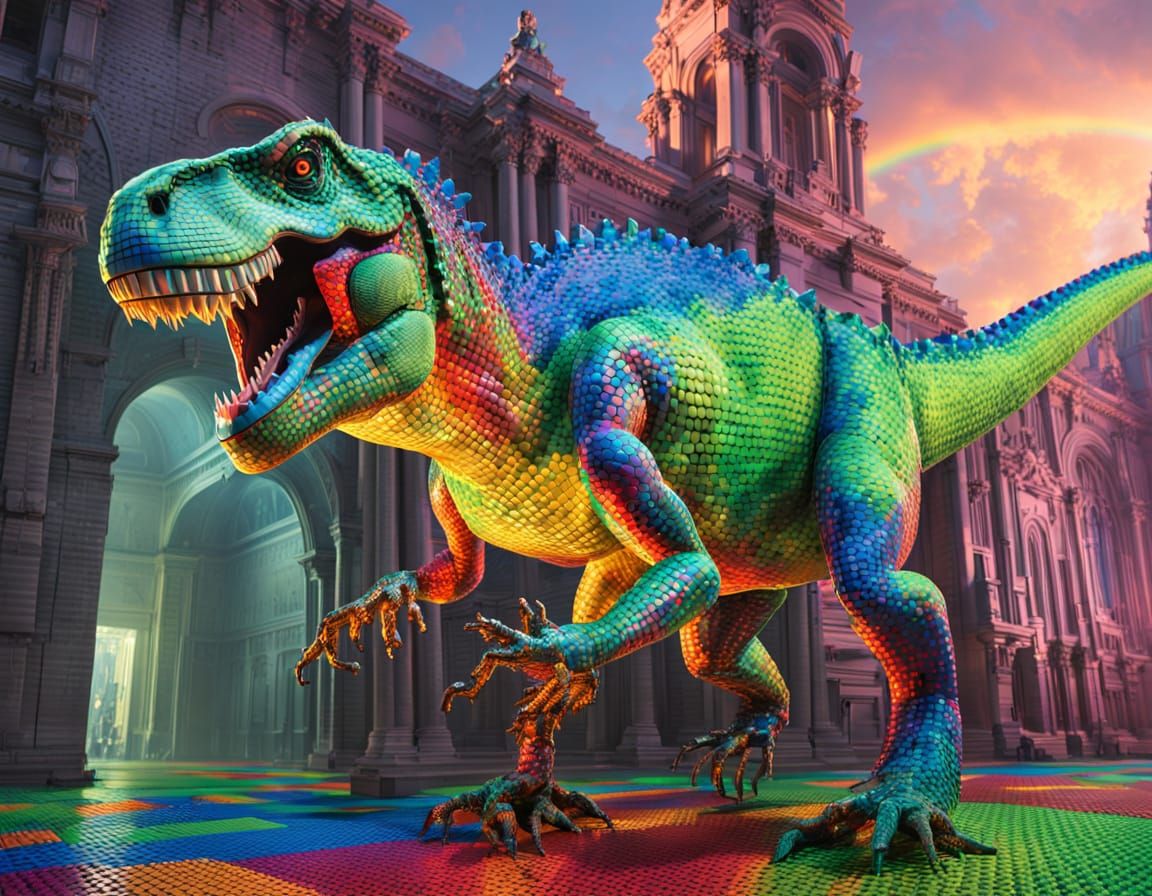 Angry t-rex who lost his cheese sandwich during a commercial on netflix