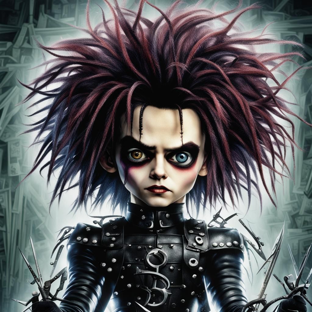 Edward scissor hands - AI Generated Artwork - NightCafe Creator